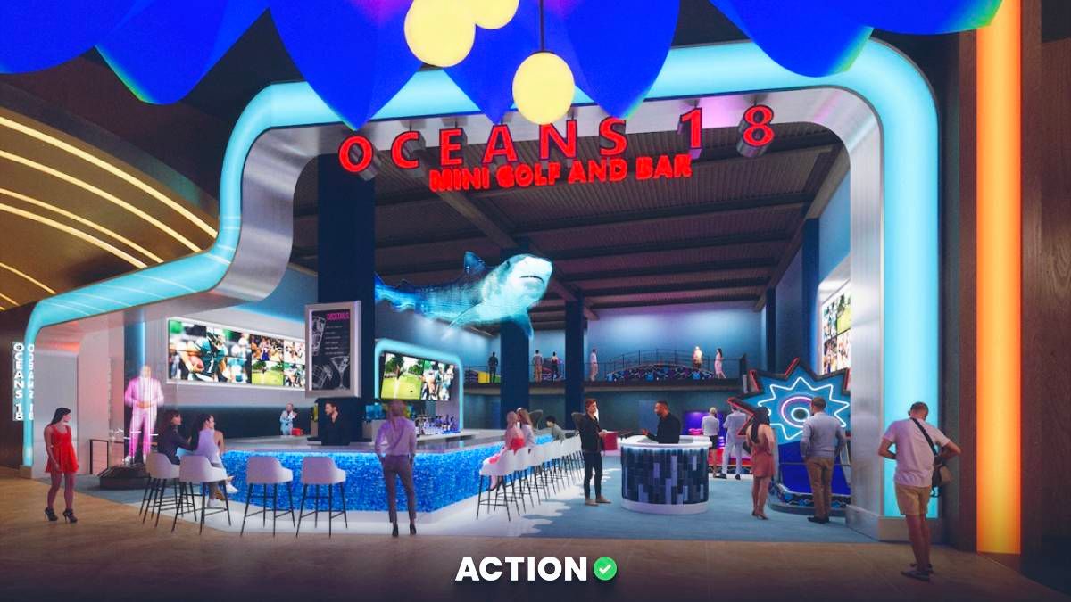 Ocean Casino's Mini Golf & Bar Features 12-Foot Hologram Shark