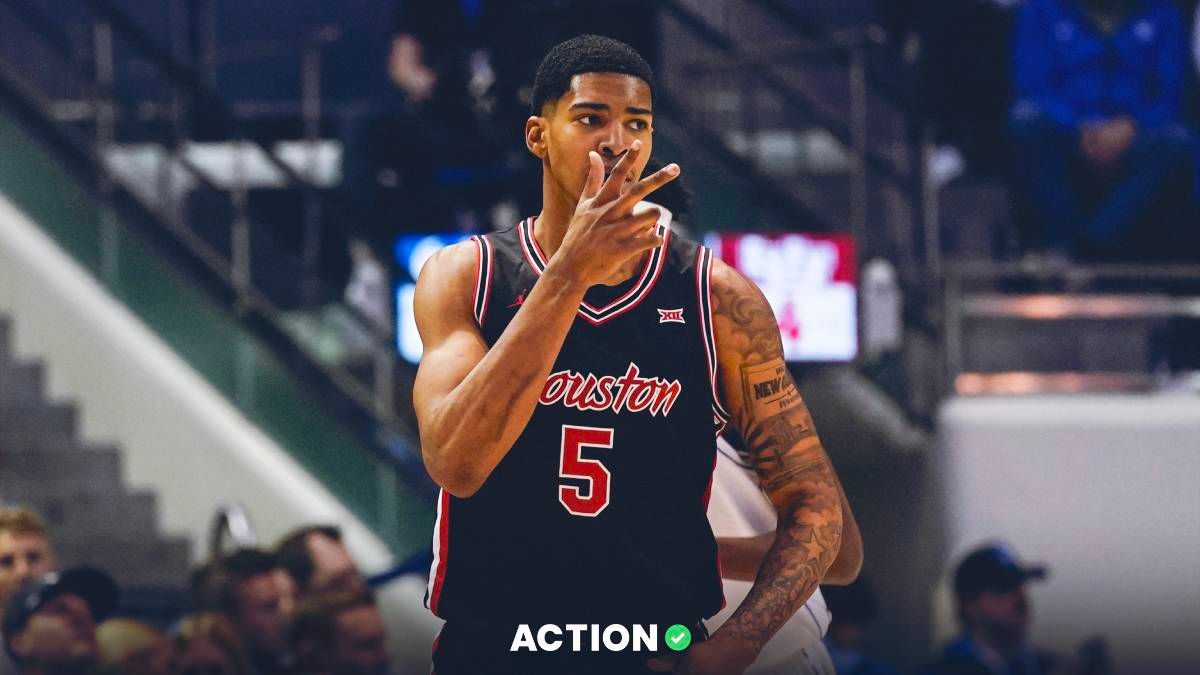 College Basketball Parlay for Kansas vs Houston -- 2/23