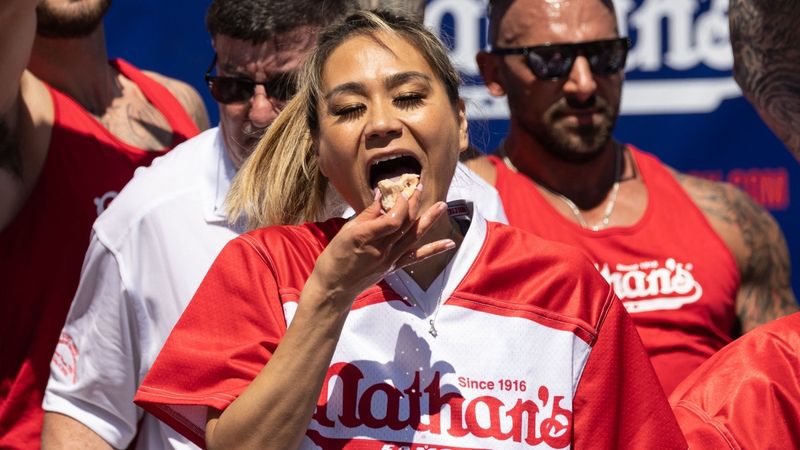 Miki Sudo Sets Women's Hot Dog Eating Contest World Record